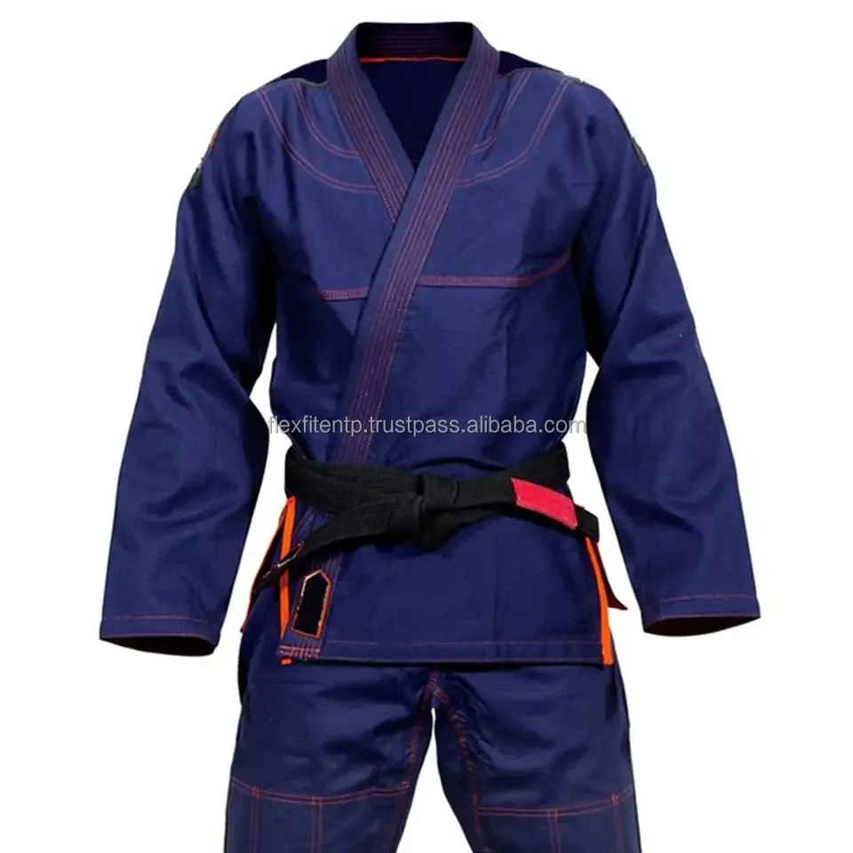 Professional Jiu Jitsu Uniform Suit With Belts 100%Cotton Martial Arts ...