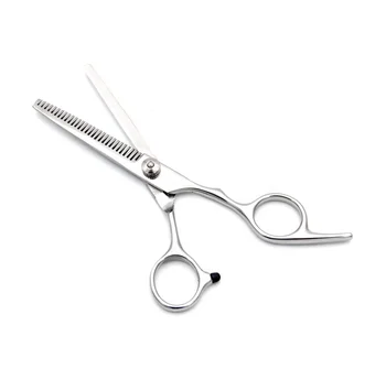 Single Edged Barber Thinning Shears Scissors Customized Logo Stainless ...