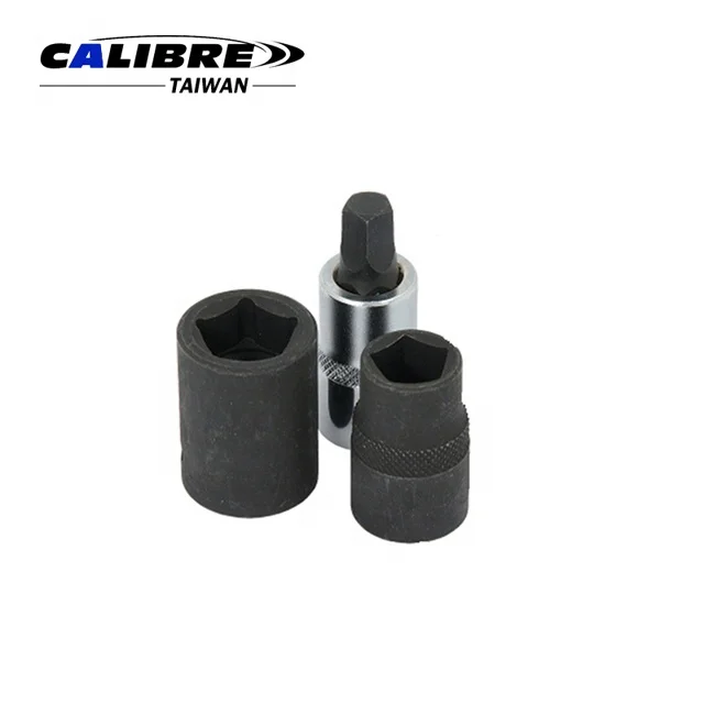 Taiwan Calibre 3pc 1/2 Dr. Pentagon Hex Brake Socket & Bit Set For ...