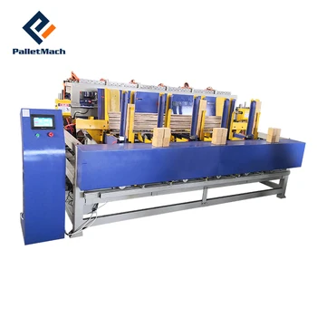 European Wooden Block Pallet Legs Nailing Assembly Machine - Buy Wood ...