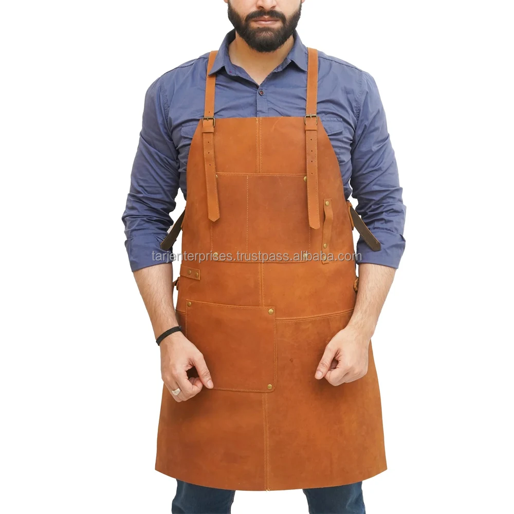 Wholesale Custom Heavy Duty Industrial Shop Apron Durable Washed Soft ...