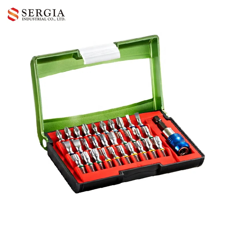 Taiwan High Quality S2 Color Ring Bit & Bit Holder Power Tool Bit Set ...