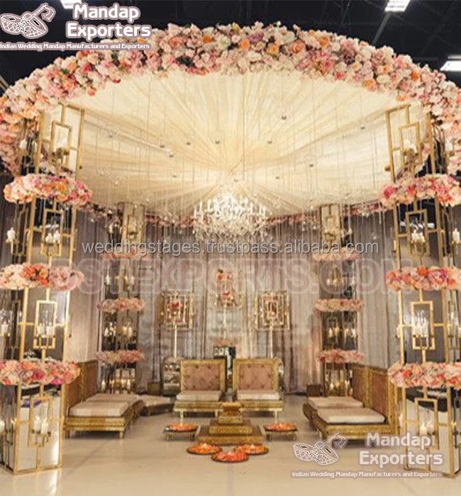 Contemporary Style Vivah Ceremony Mandap Chuppah Elegant Wedding ...