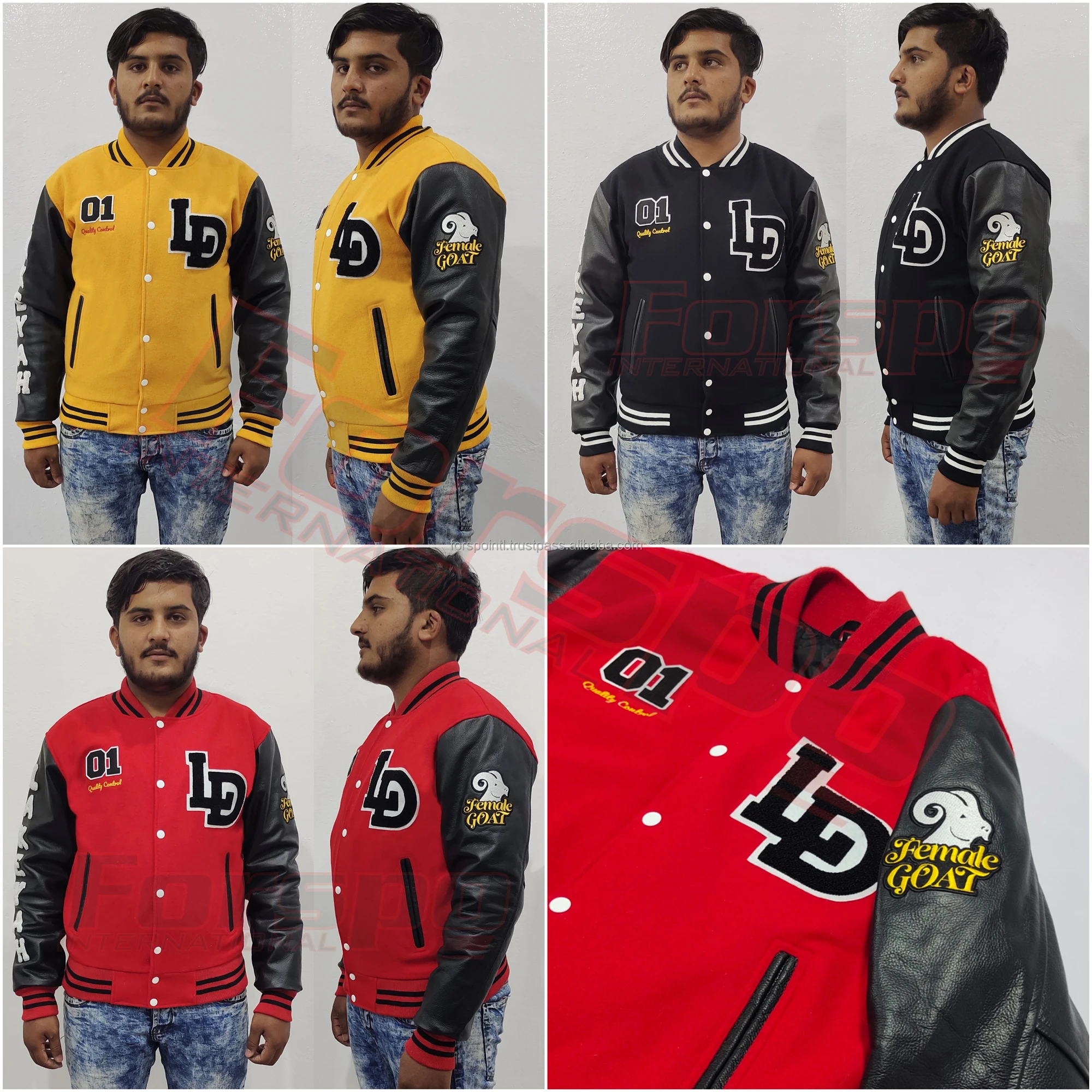 Customizable American Letterman Varsity Jacket - High Quality