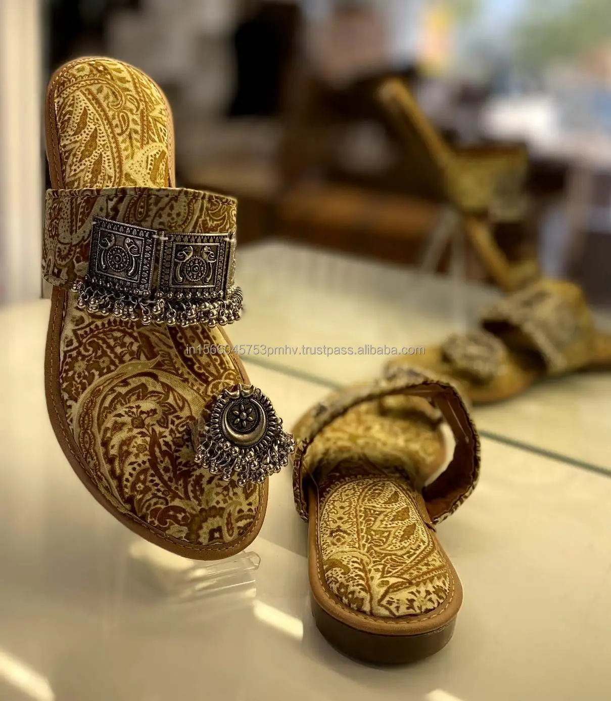 Ethnic Indian Traditional Real Leather Shahi Royal Payal Sandals Ethnic ...
