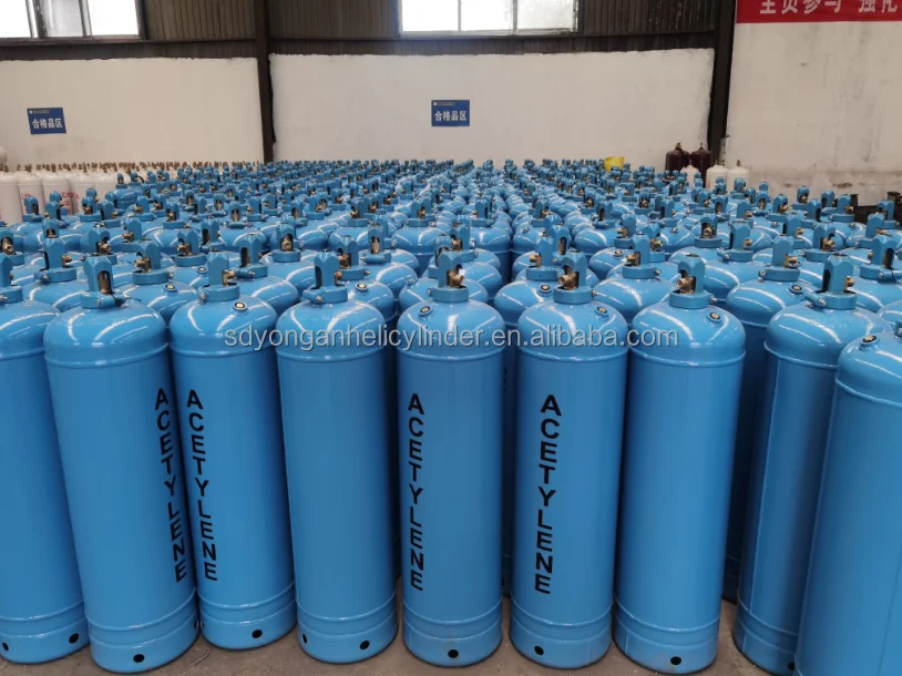 China Factory Industrial Gas 40L Acetylene Cylinders High Purity Lab ...