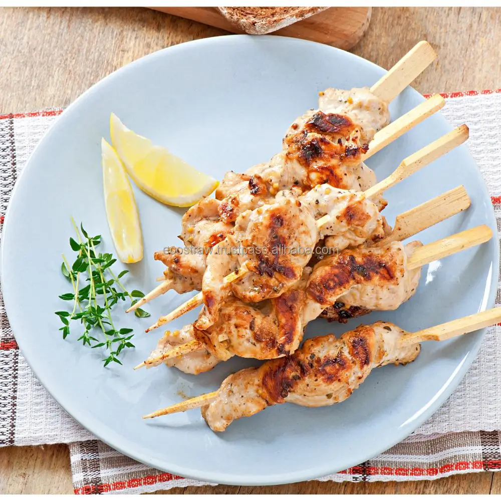 Disposable Skewer Bamboo Gun-shaped Food Bamboo Barbecue Sticks Custom ...