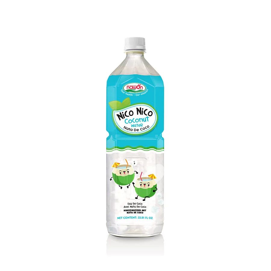 Nata De Coco Juice Drinks Coconut Flavor In 1l Pet Bottle Nico Nico ...