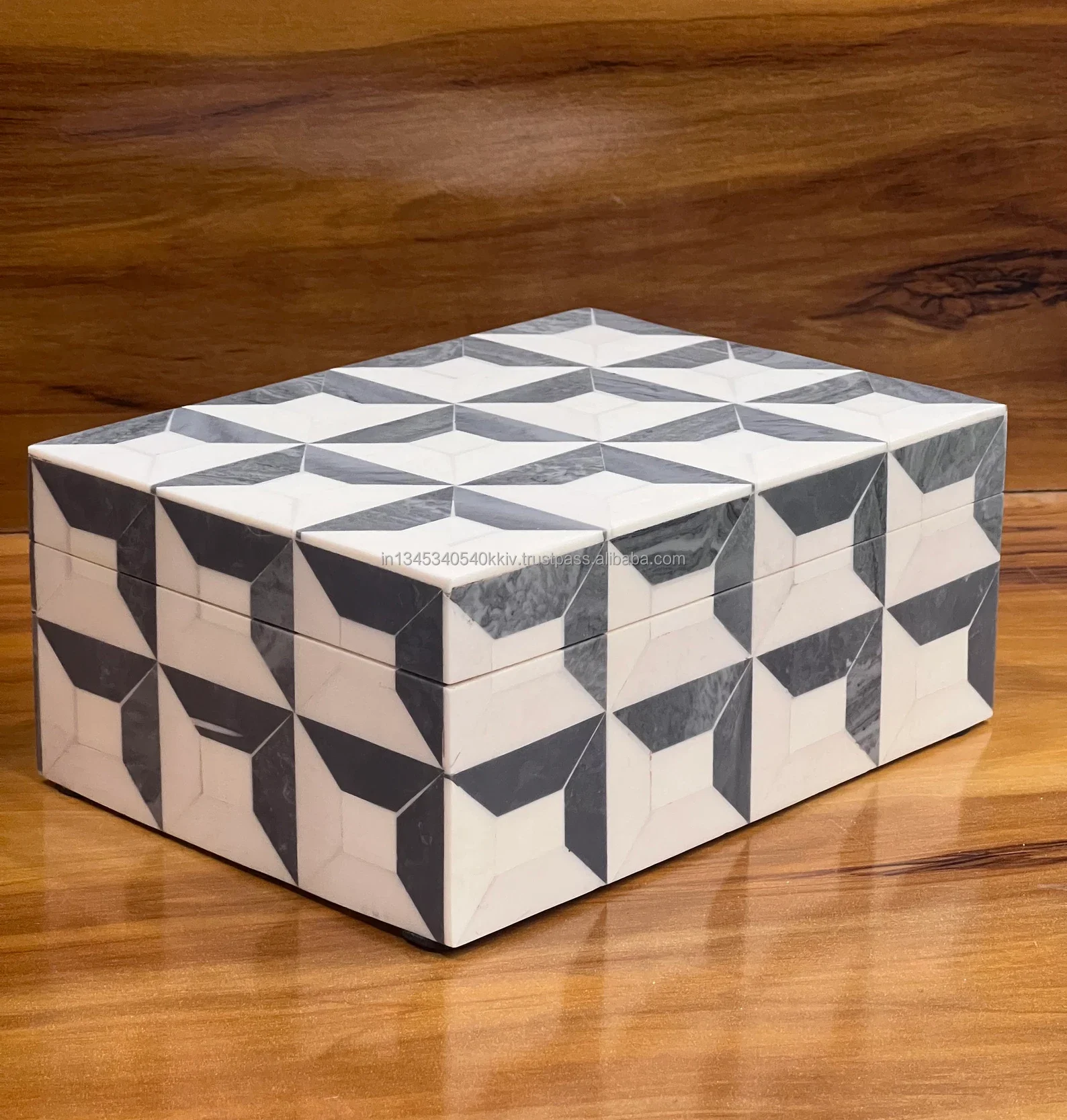 Modern Design Bone Inlay Indian Handcrafted Resin Design Jewelry Box ...