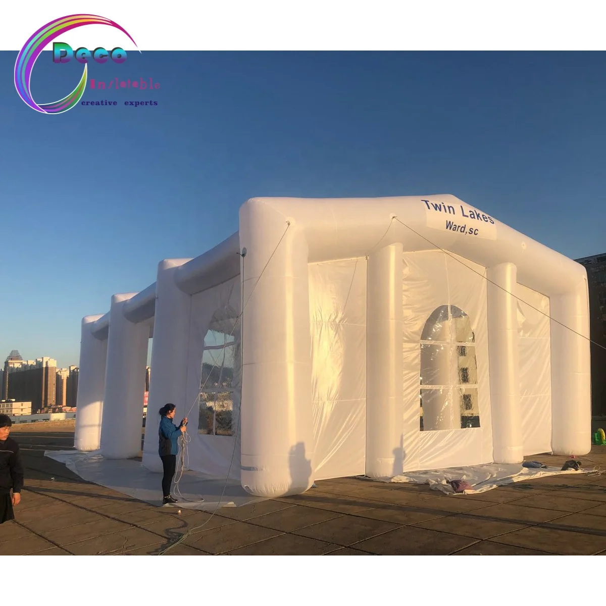Pure White Party Wedding Tent Large Inflatable Advertising Inflatables ...
