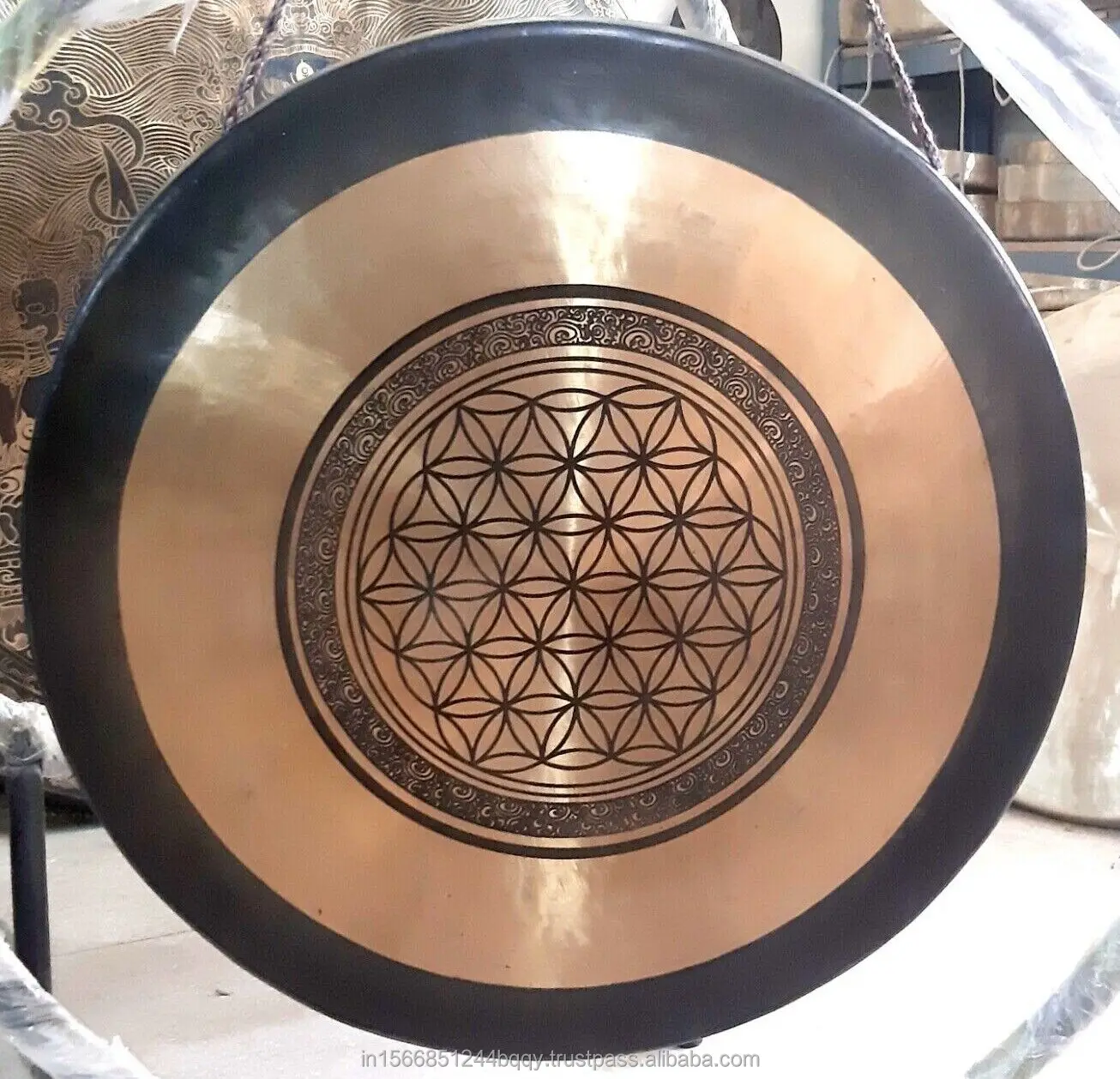 Flower Of Life Gong,Tibetan Gong,Sound Healing Gong,Handmade Gong ...