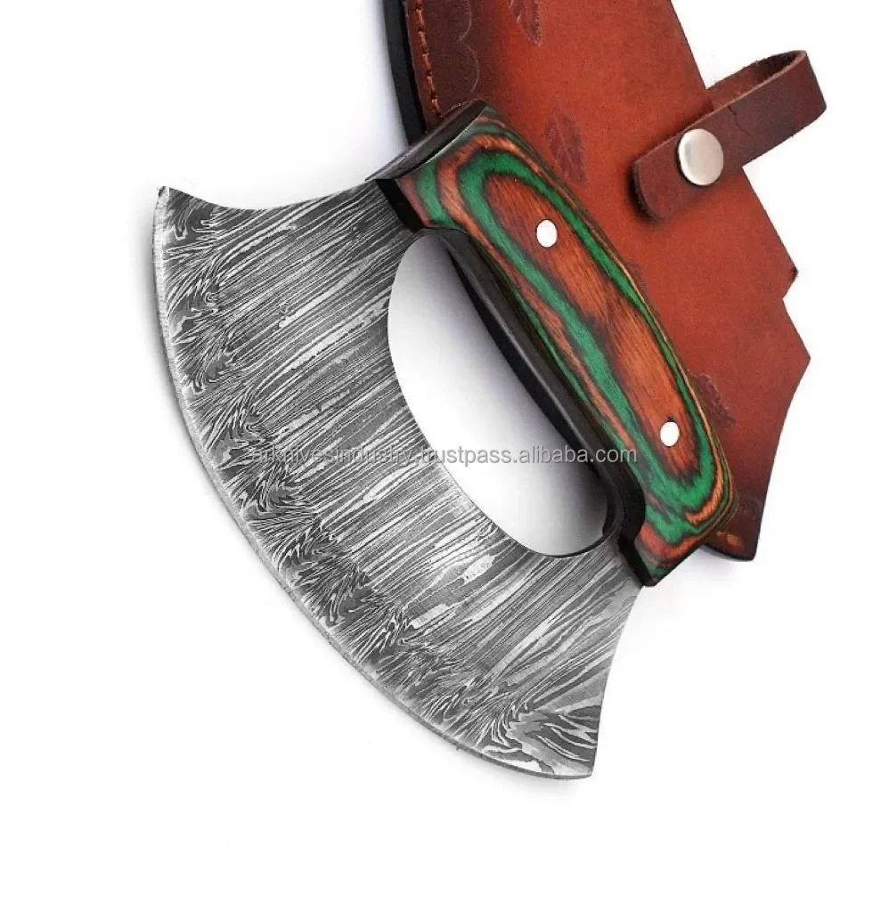 Hand Forge Damascus Ulu Knife Razer Charp Kitchen Knife Cleaver Knife ...