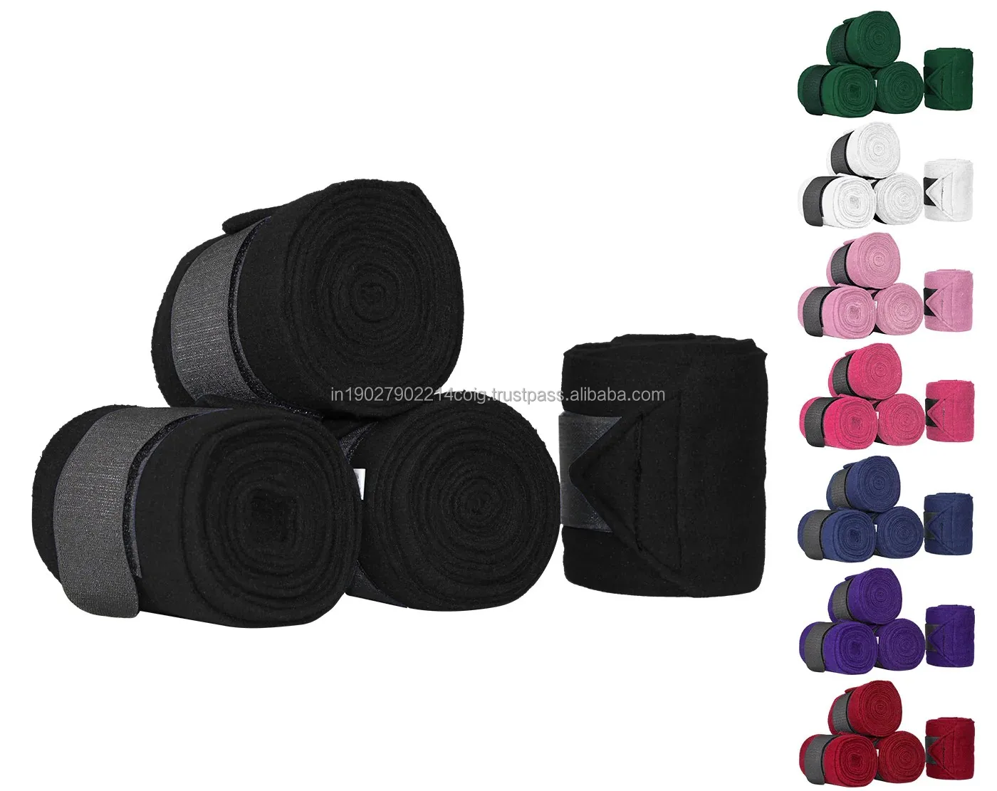 Horse Polo Leg Wraps,Set Of 4 Soft Horse Polo Wrap Set,Elastic ...