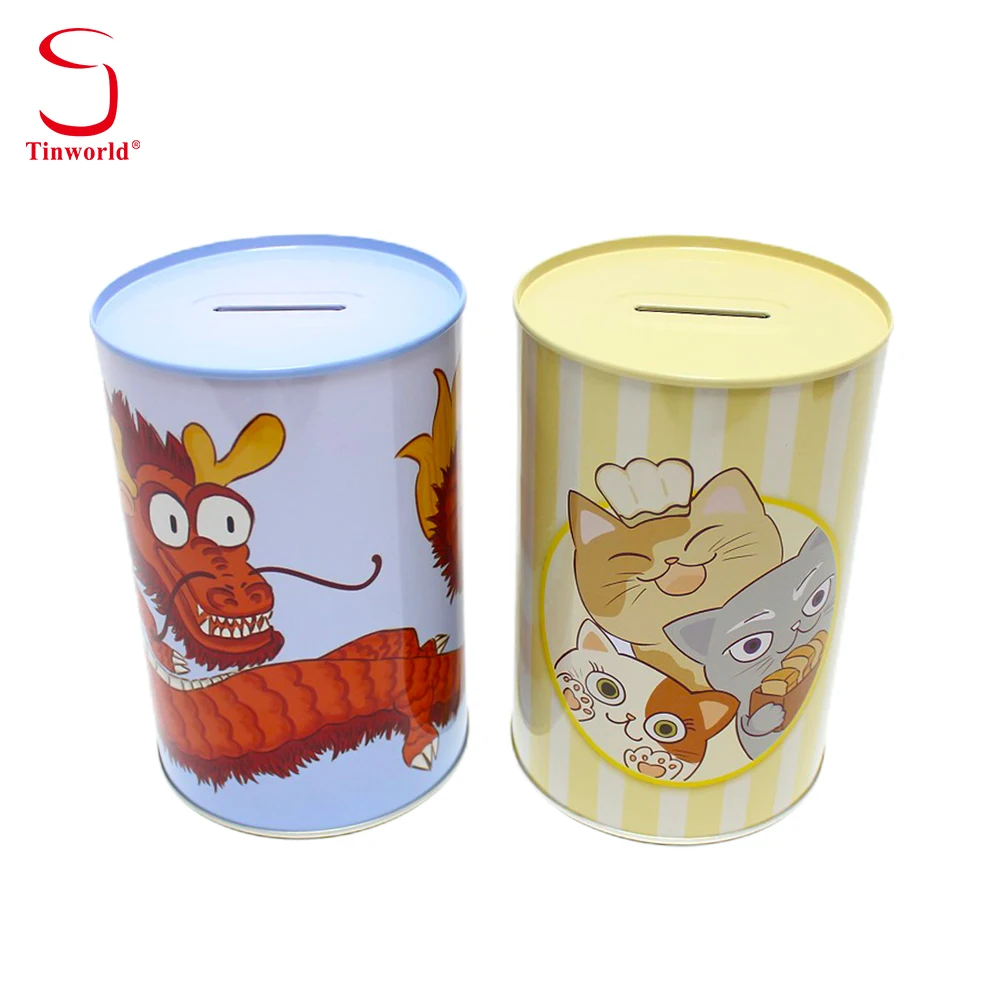 Factory Custom Tinplate Can Money Storage Container Metal Packaging ...