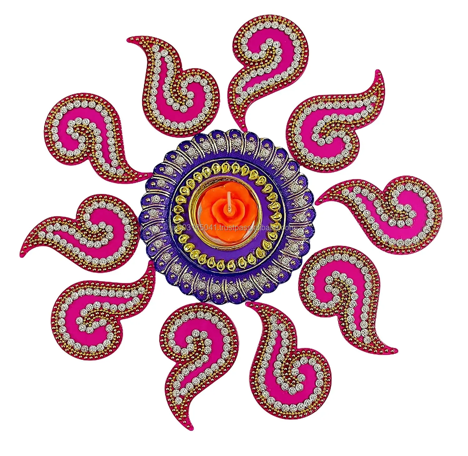 11 Inches Reusable Acrylic Rangoli For Weddings Diwali Housewarming ...