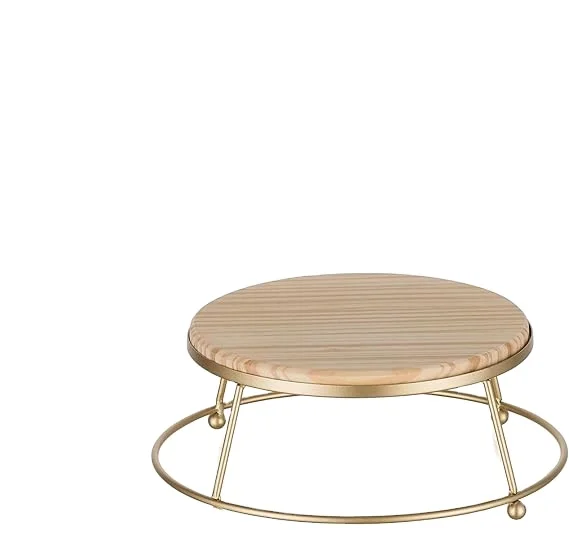 Luxury Cake Tray Dessert Table Custom Round Christmas Floating Metal ...