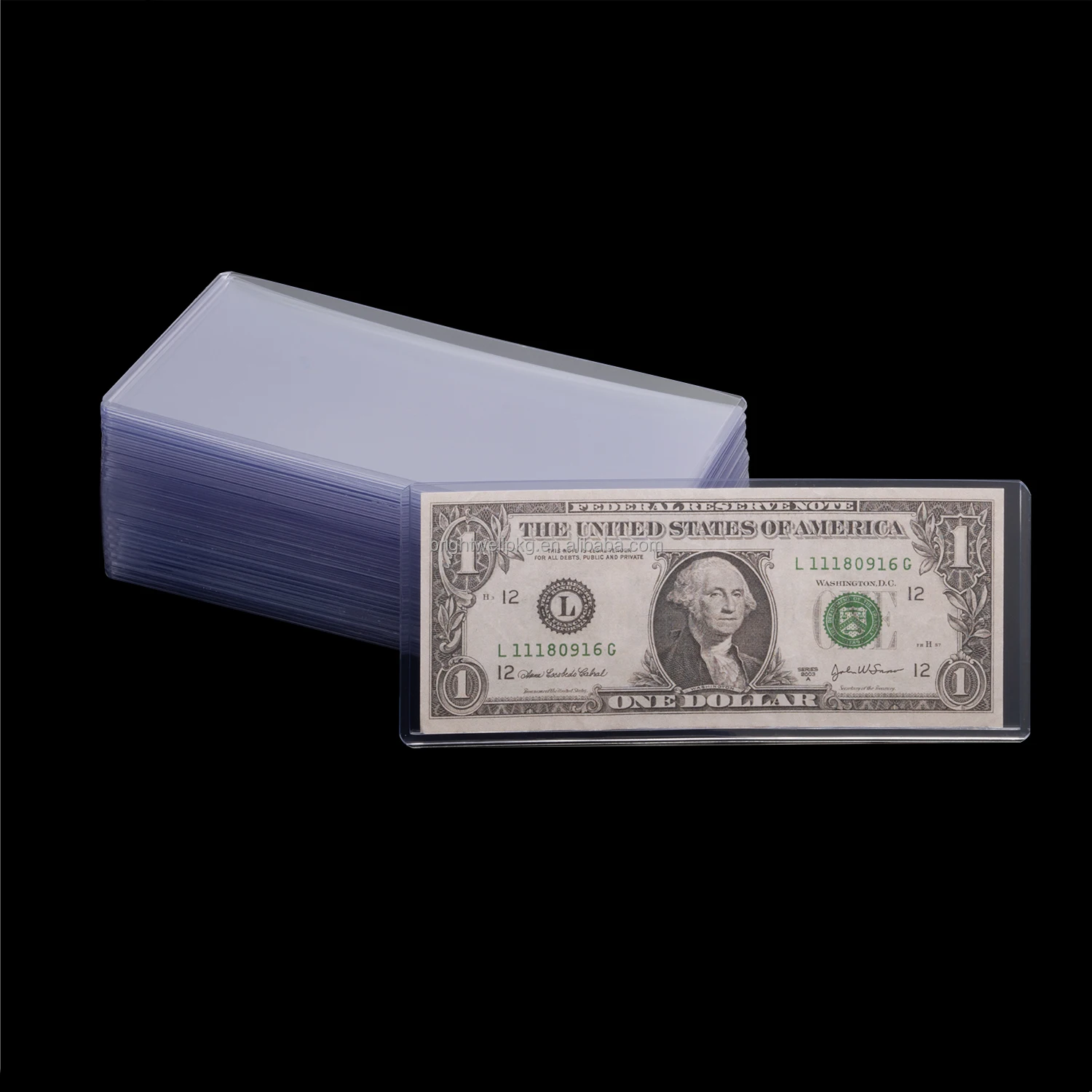 Currency Dollar Bill Holders Plastic Currency Pvc Protectors For ...