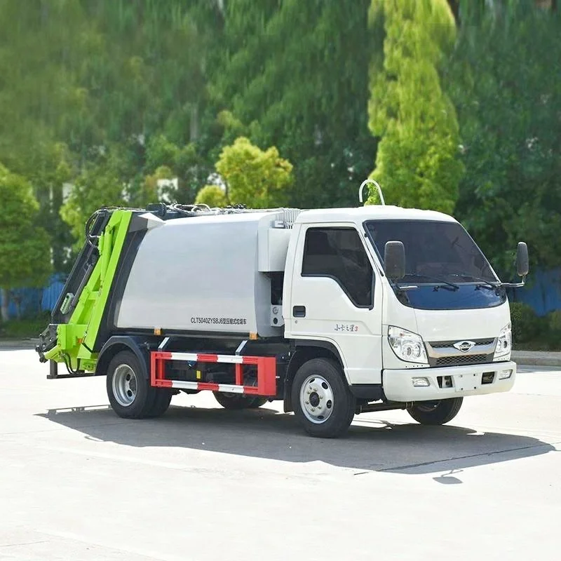 Foton mini 4m3 5m3 refuse collection truck top sale waste garbage ...