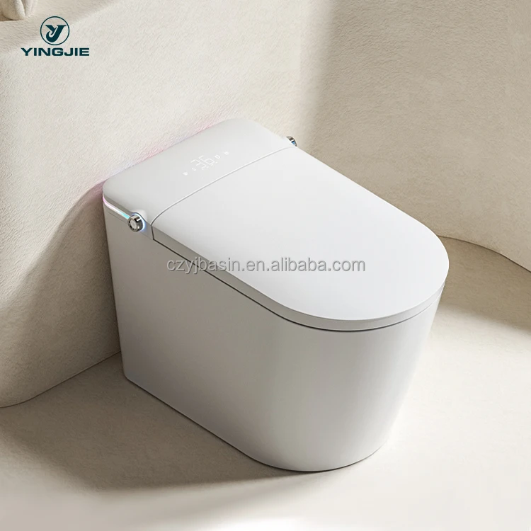 Modern Intelligent One Piece Wc Bathroom Toilets Automatic Ceramic Bowl ...