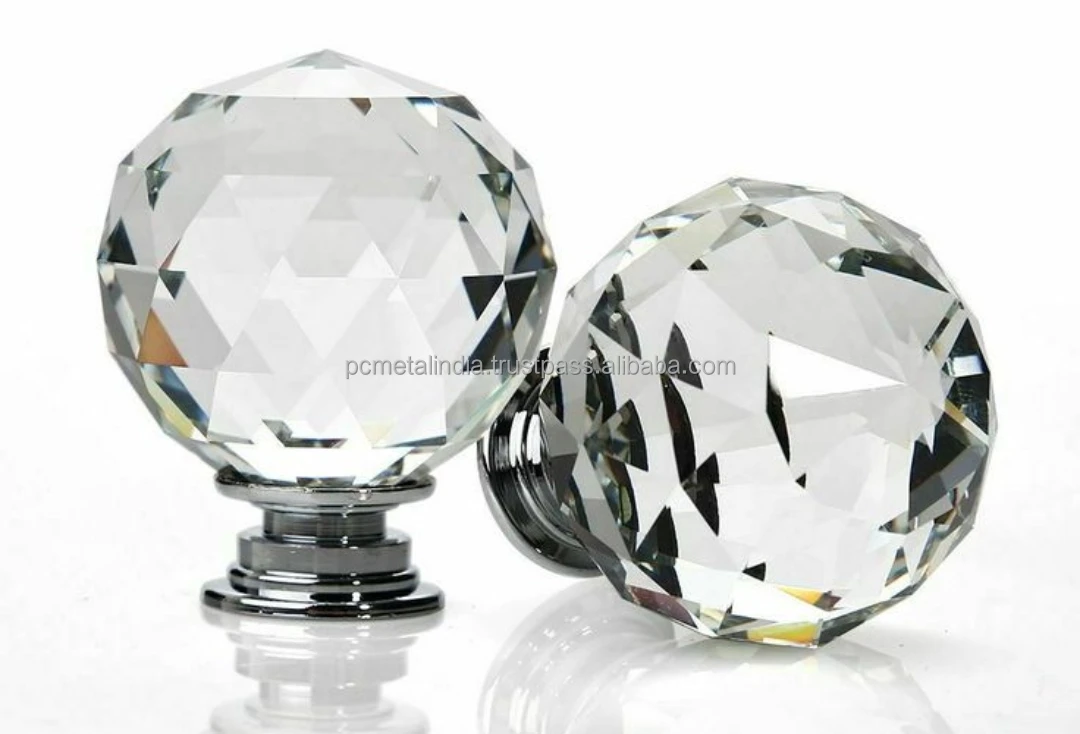 Wholesale Modern Cabinet Crystal Glass Handles & Knobs