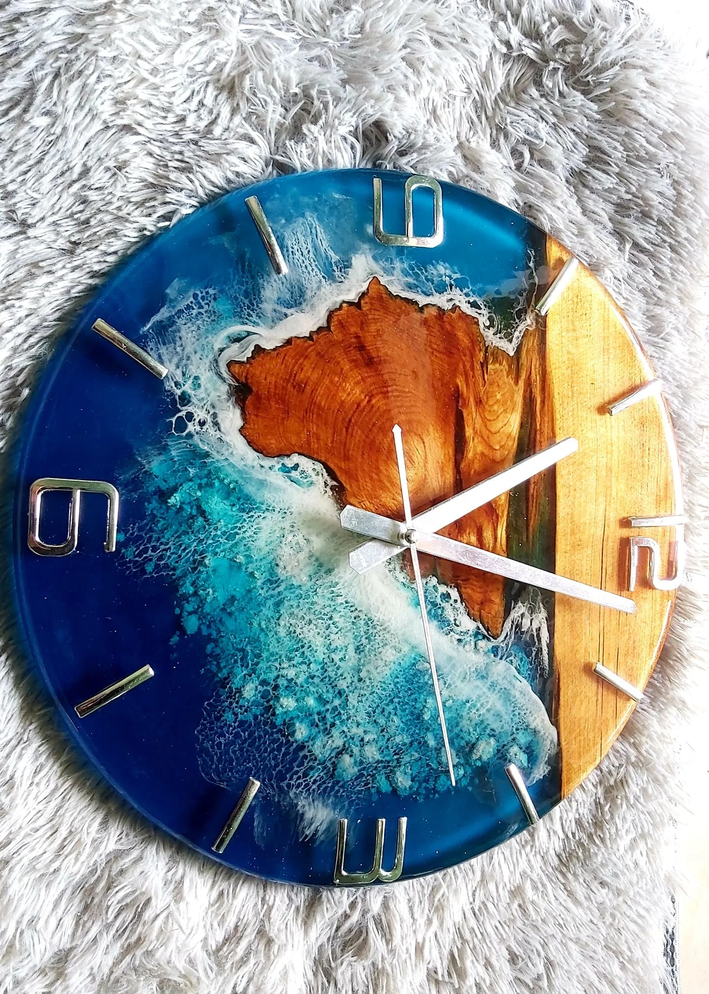 Hot Product Industrial Transparent Color Wall Clock Home Decor Wood ...