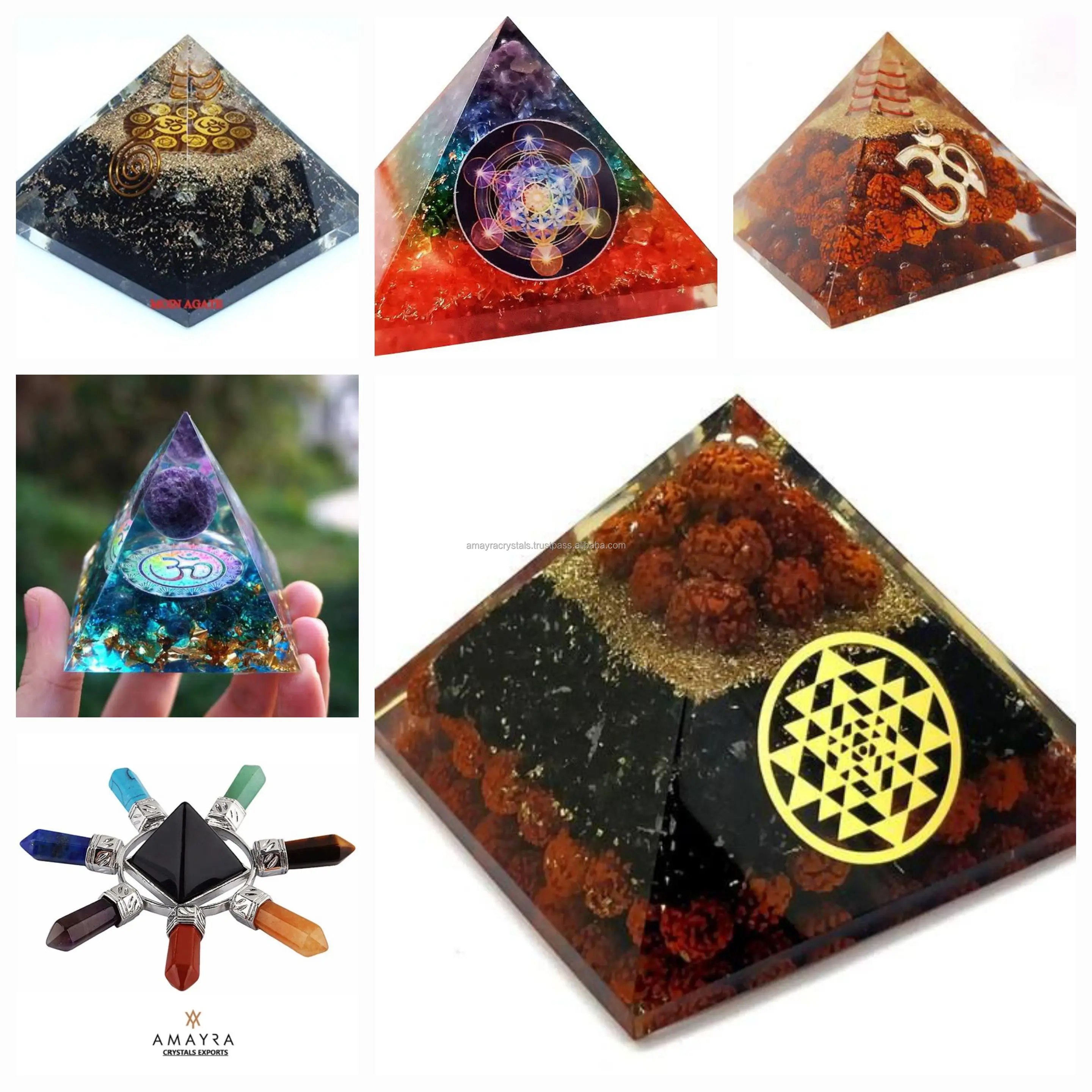 Latest Beautiful Gold Platted Osiris Metal Pendulum Dowsing Pendulums ...