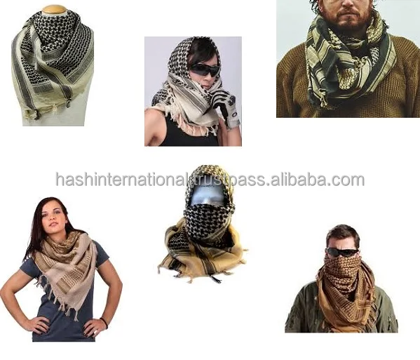 Hot Sale 100% Cotton Men's Shemagh Casual Winter Scarf for Middle East ...