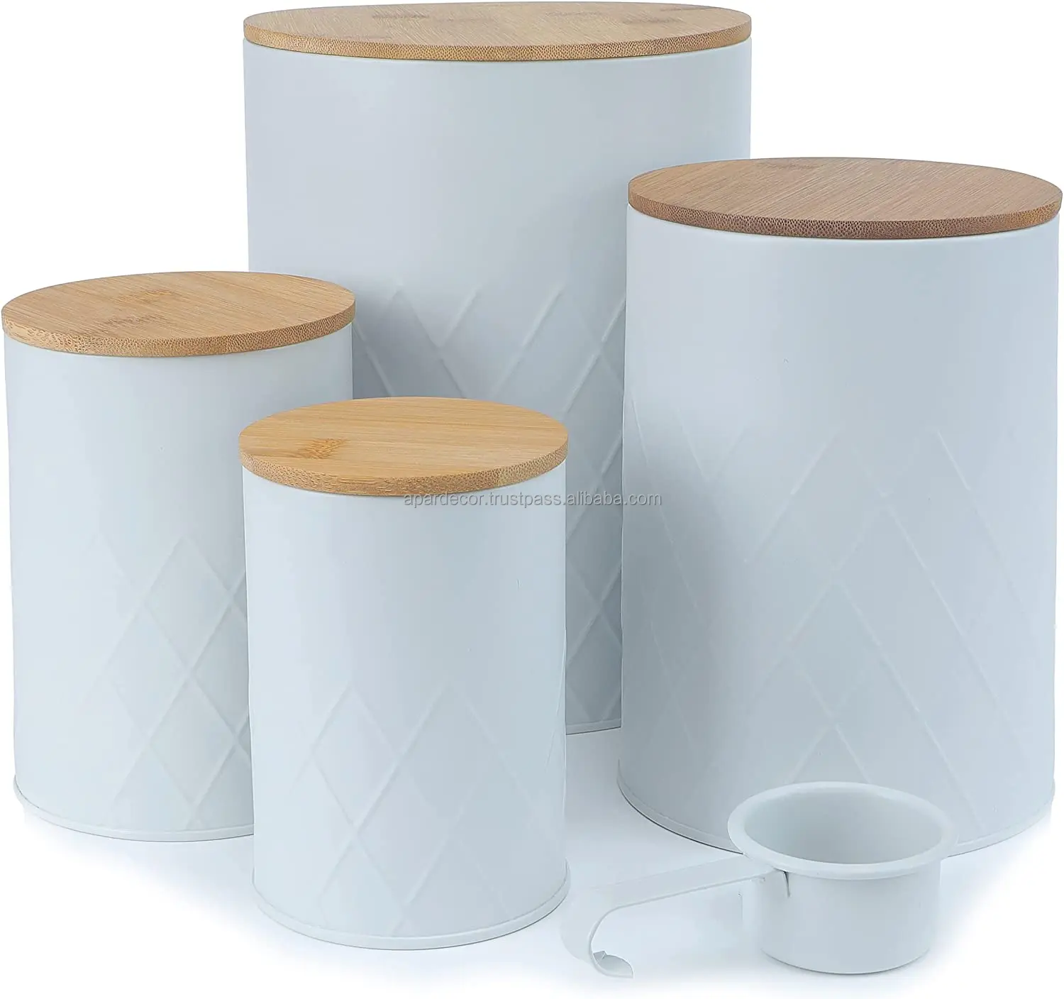 Kitchen Canisters Food Storage Jar Set Stackable Containers with ...