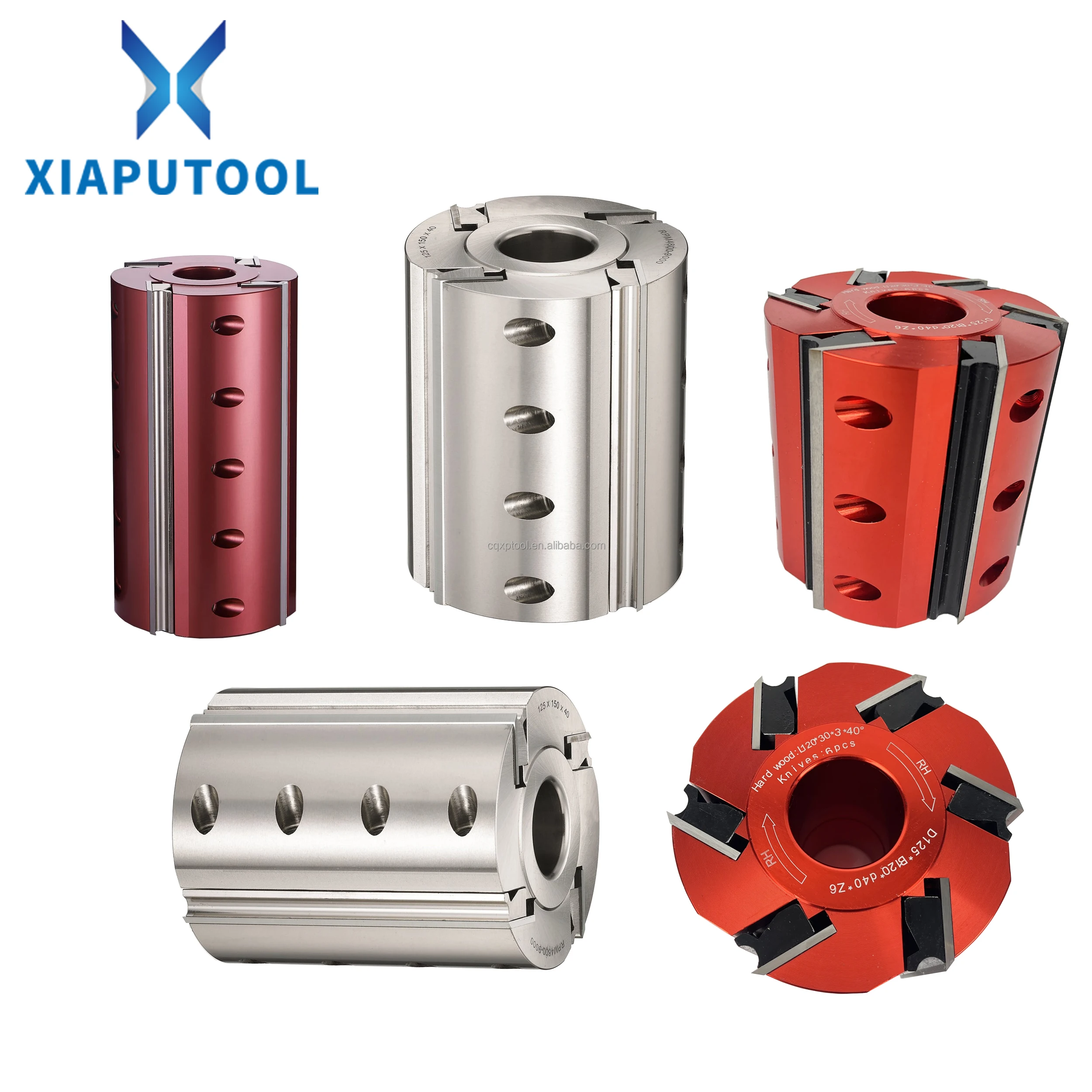 XPTOOL Aluminum Body 4 -Wing Helical Cutterhead Wood Planer Machine ...