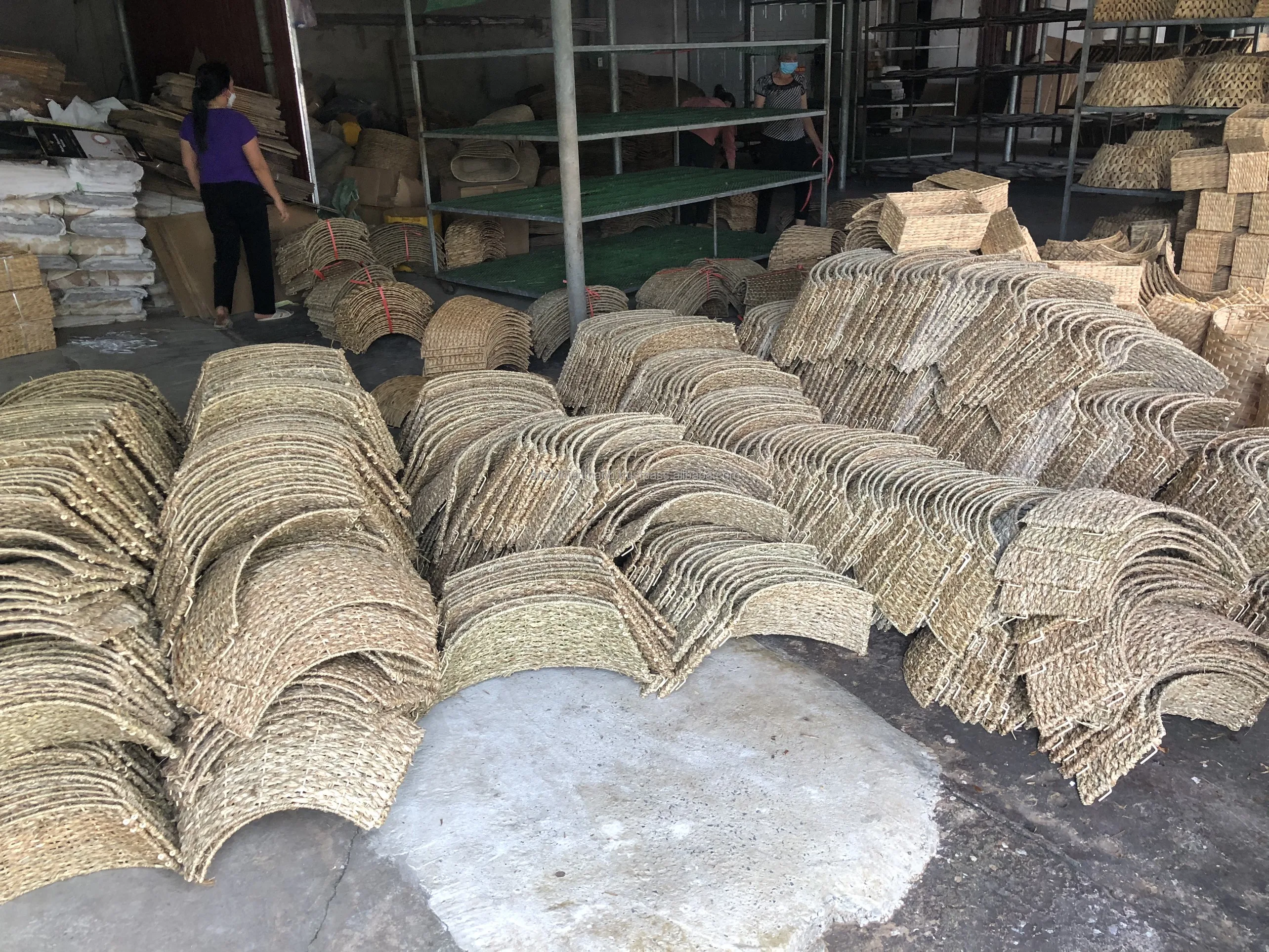 Folding Home Xmas Decor Woven Wicker Tree Basket Decorations Natural ...