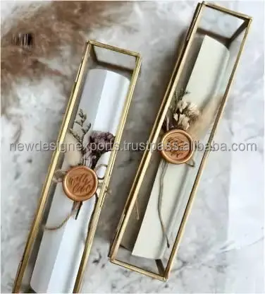 Metal Scroll Box for Wedding Card Invite Birthday Invites Festival ...