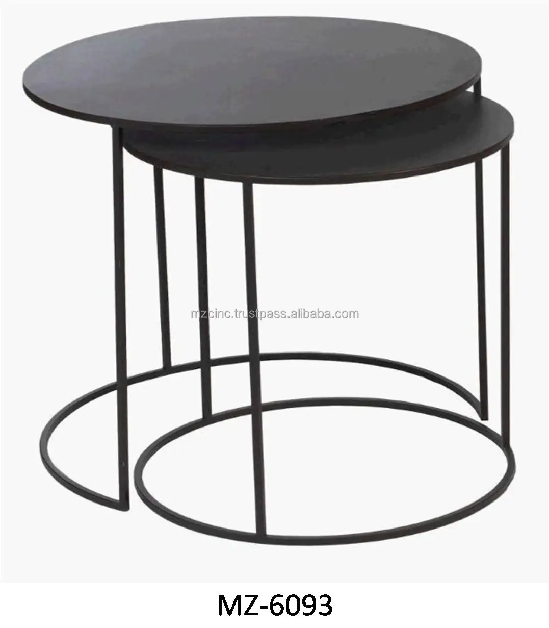 Futuristic Design Nesting Tables With Marble Top In Buff And Different ...