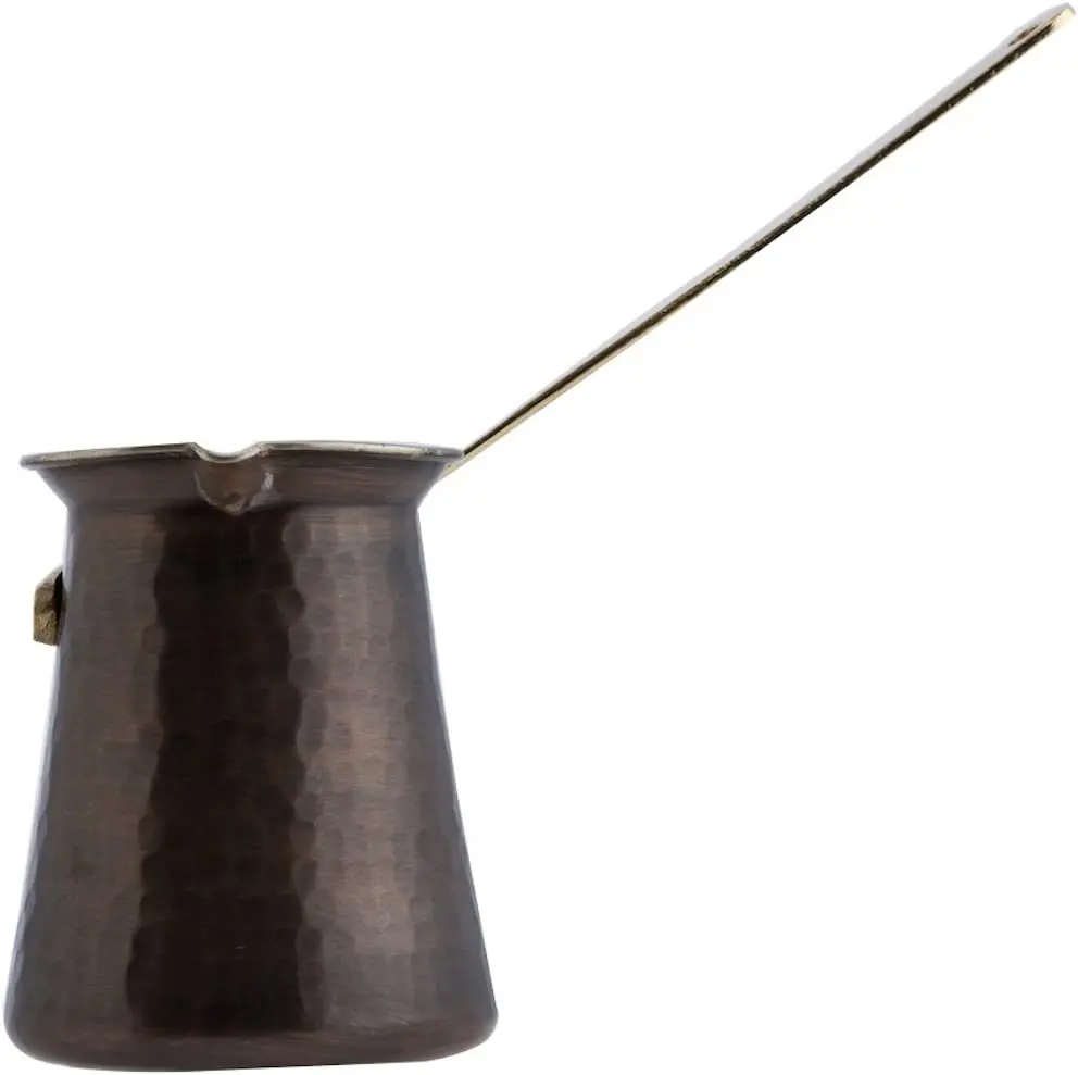 Gorgeous 22 Oz Antiqued Copper 2mm Thick Hammered Coffee Pot Ibrik ...