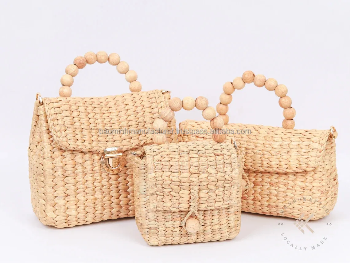 Mini Straw Crossbody Bag For Women Small Rattan Bag Wicker Hobo Bag ...