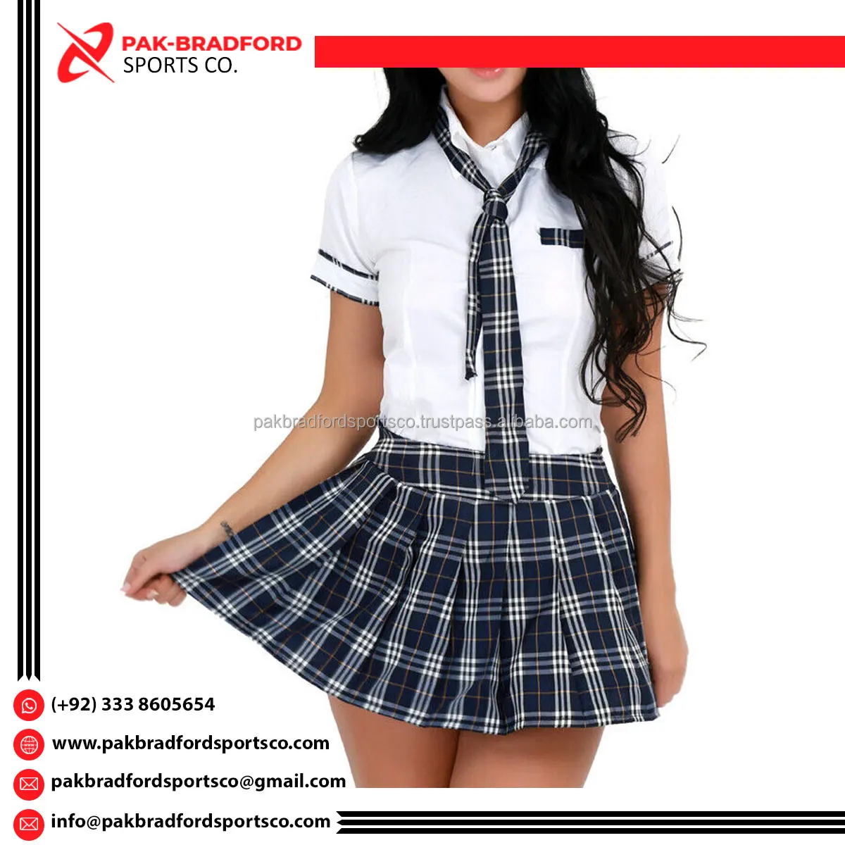 New Design Girls School Uniform Set High Quality Custom High School ...