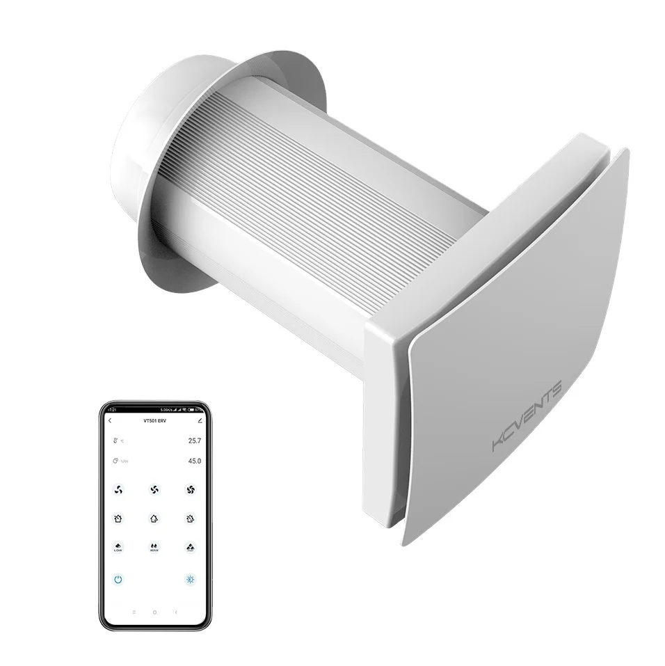 Decentralized Ventilation Compact Hrv System With Heat Recovery Unit ...