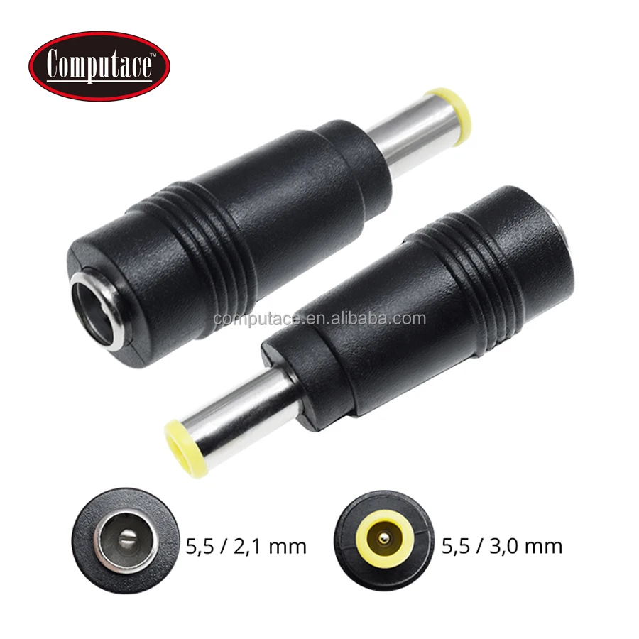 Factory Direct Sale Dc Barrel Adapter 5.5x2.1mm Female To Power Plug 5 ...