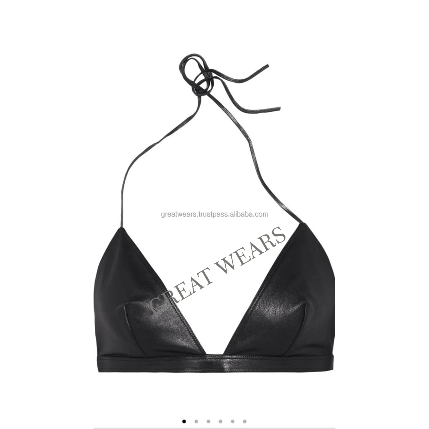 Leathers Bikini For Women -swimsuits Bathing Suit Triangle Tops Side ...