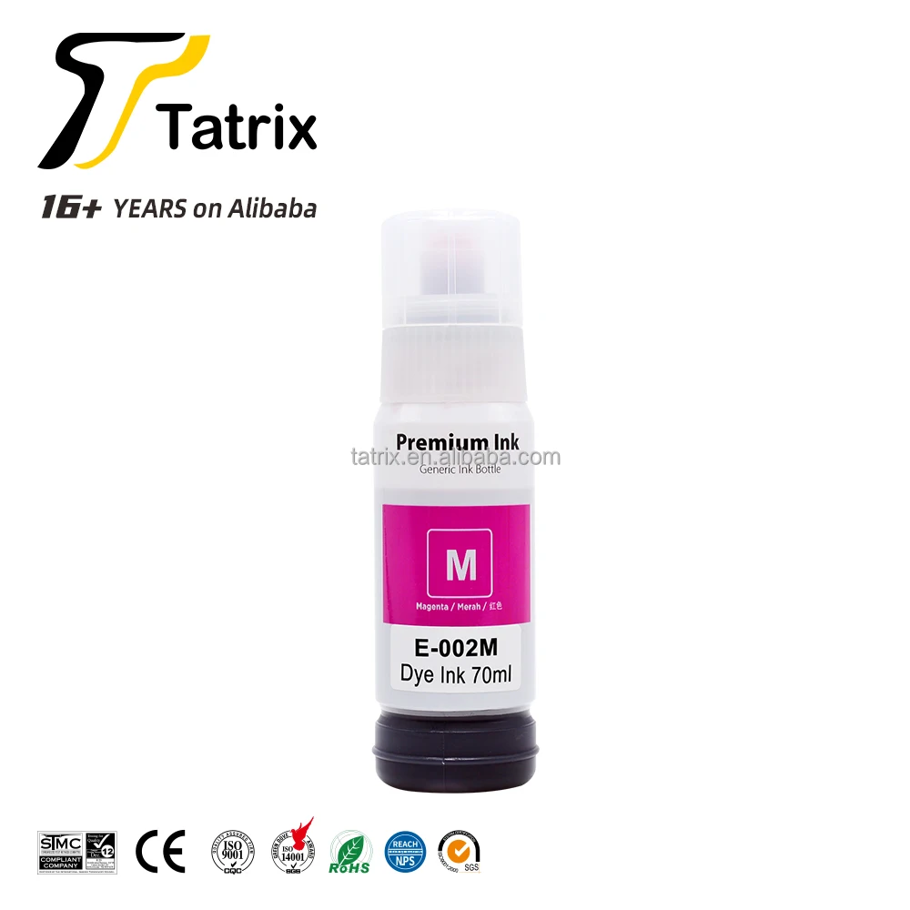 Tatrix Premium Compatible Color Water Based Bottle Refill Bulk Ink 002 ...