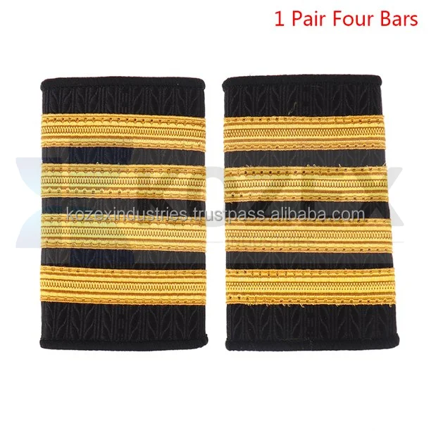 Epaulette Rank Shoulder Boards Custom Pilot Shoulder Badge Epaulette ...