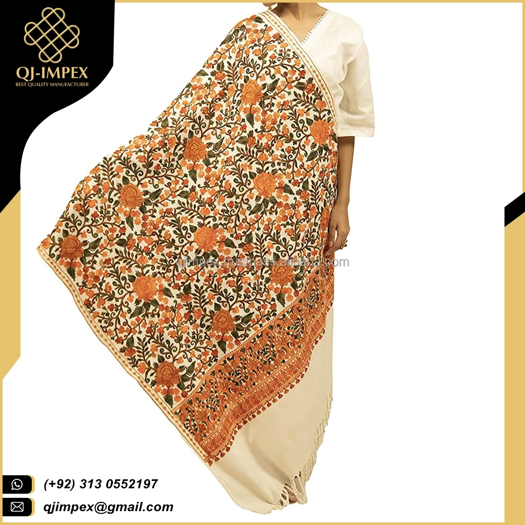 High Quality Cotton Fabric Ladies Winter Shawls For Street Wear / High ...
