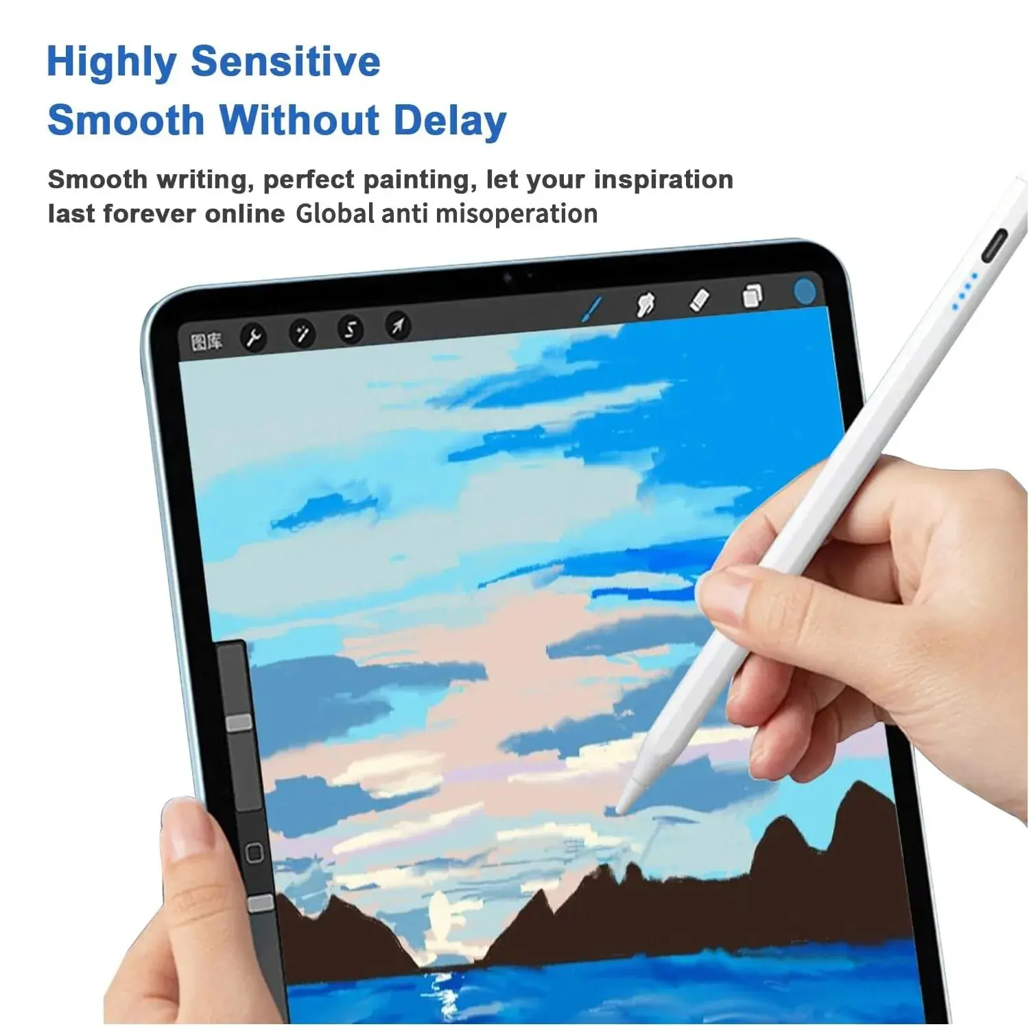 Universal Active Stylus Pen Compatible For Ios & Android,Pencil With ...