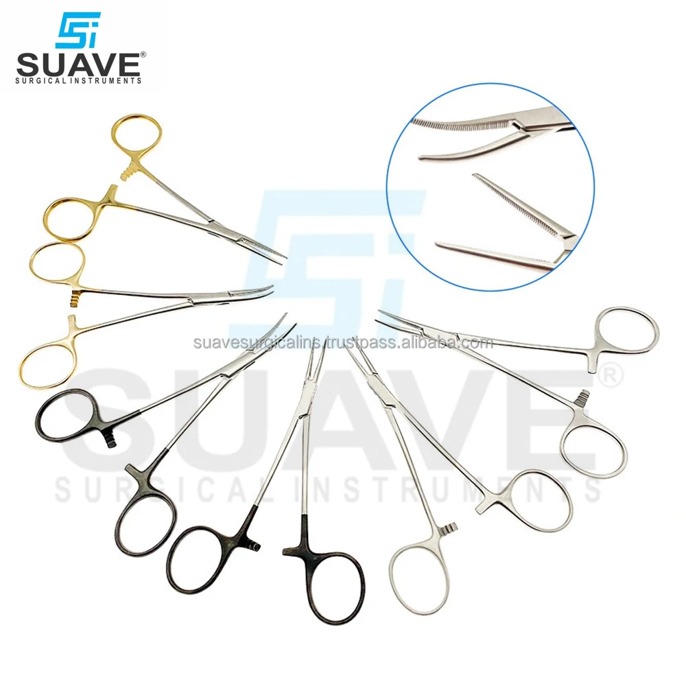 Surgical Hemostatic Mosquito Clamp Forceps Artery Holding Locking ...
