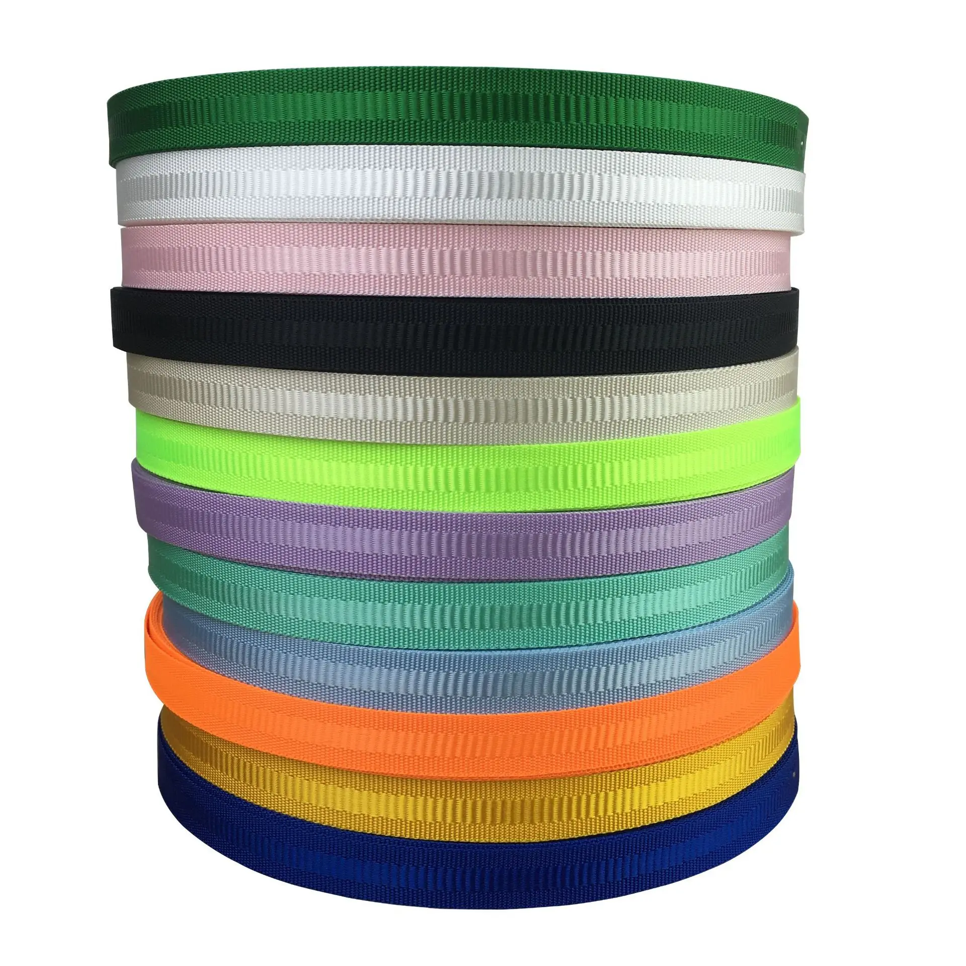 15mm Colorful Polyester/nylon Webbing Durable Woven Ribbon High Quality ...