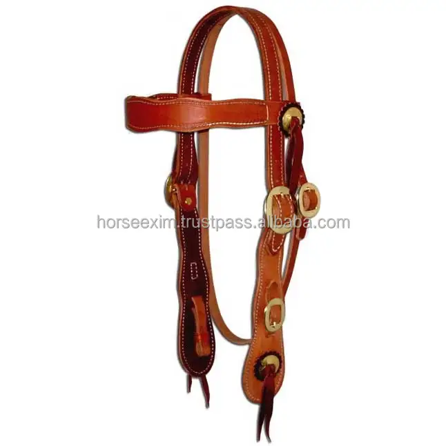 Handmade Genuine Leather Horse Leather Bosal Headstall With Fancy ...
