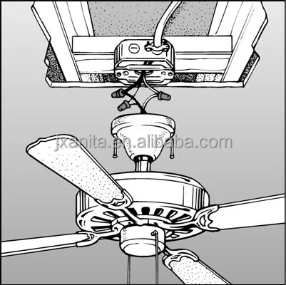 Steel Octagon Ceiling Fan Box with Hang Bar Bracket – Fan Rated ...