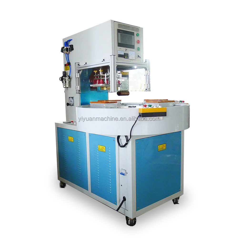 Rotary Workbench TPU Badge, logo Embossing and Cutting High-frequency ...