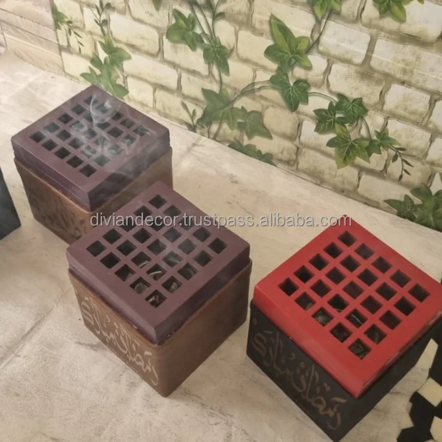 Ramadan Mubarak Wooden Burner Arabic Calligraphy Pu Leather Customized ...