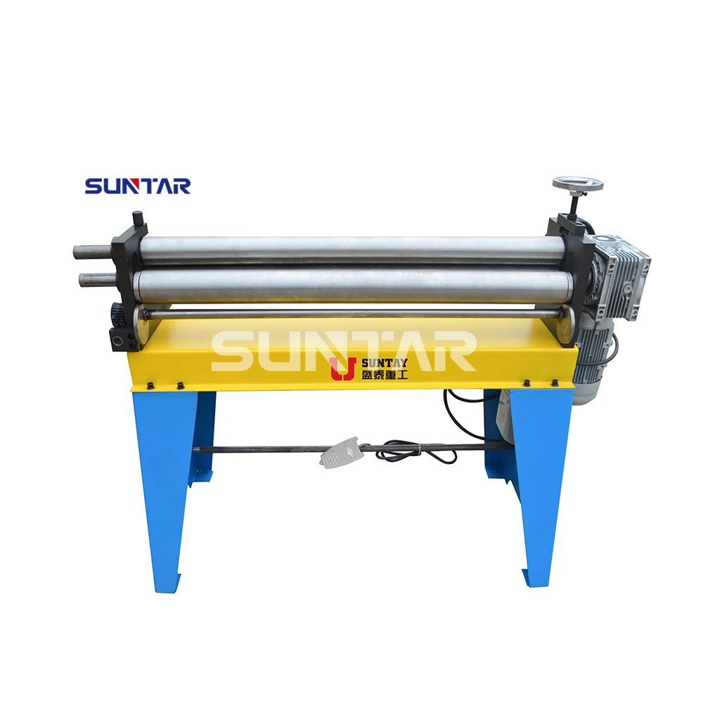SUNTAY Manual Slip Roll Machine, Sheet Metal Rolling Machine 3-Roller ...