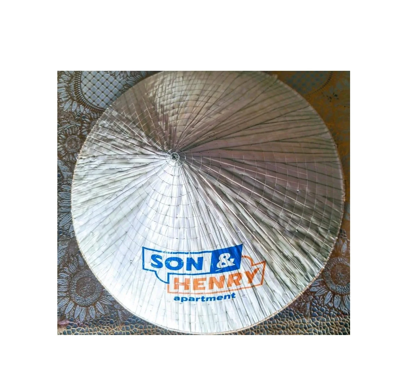 Vintage Asian Woven Straw Hat - Perfect for Parties & Events